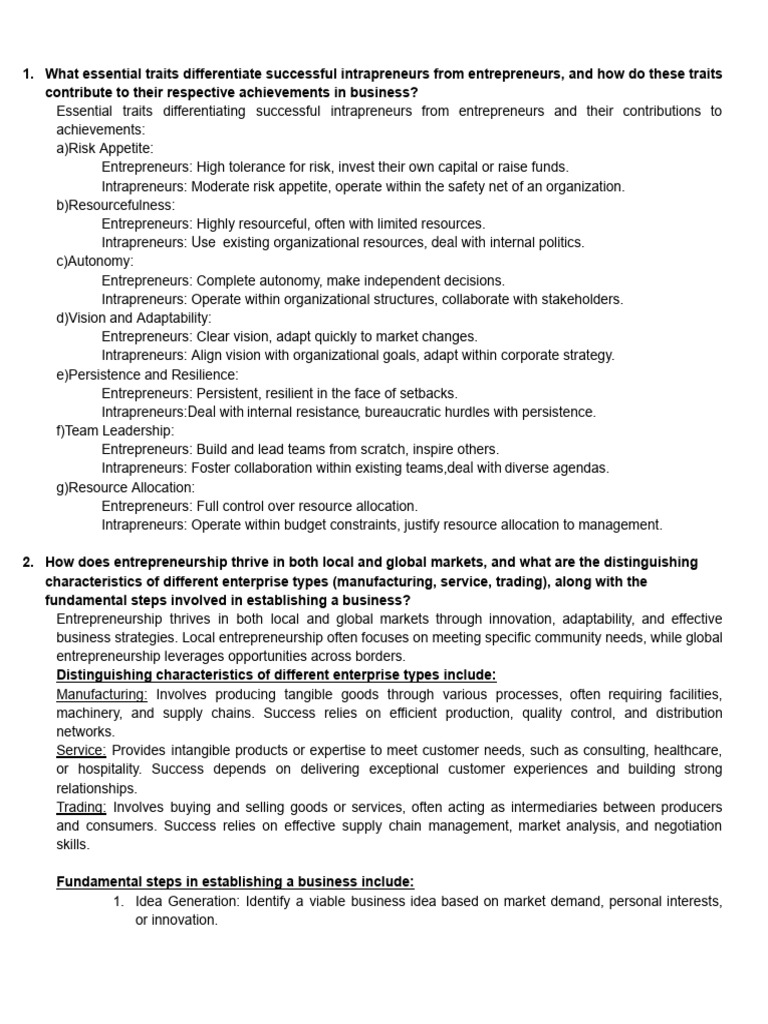 EDE PR | PDF | Feasibility Study | Entrepreneurship