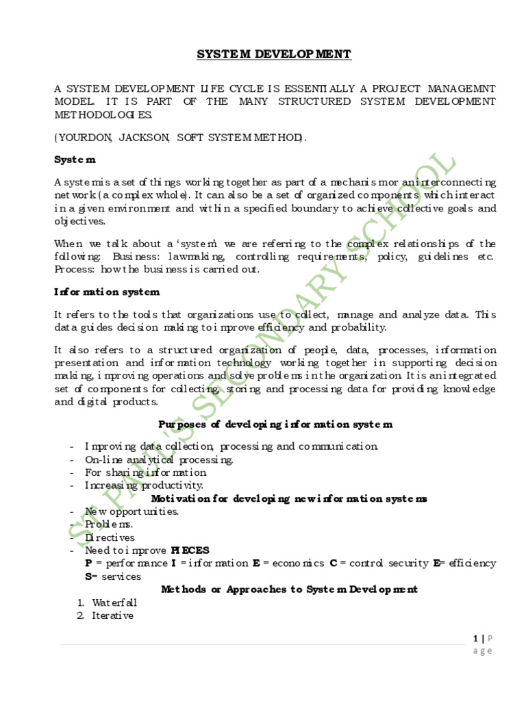 System Analysis and Development | PDF | Computing