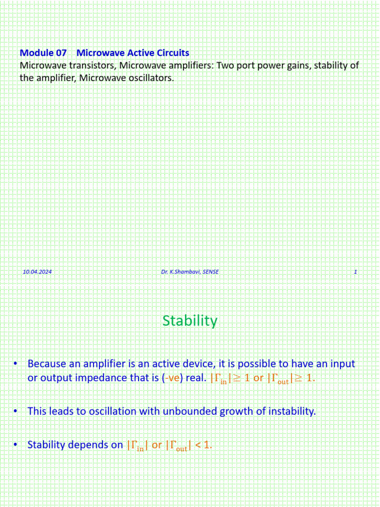 Mod 07 Active Circuits | PDF | Amplifier | Electromagnetism
