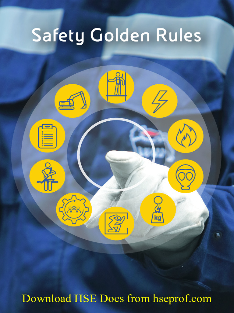 HSE- Golden Rules7887 | PDF | Firefighting | Occupational Safety And Health