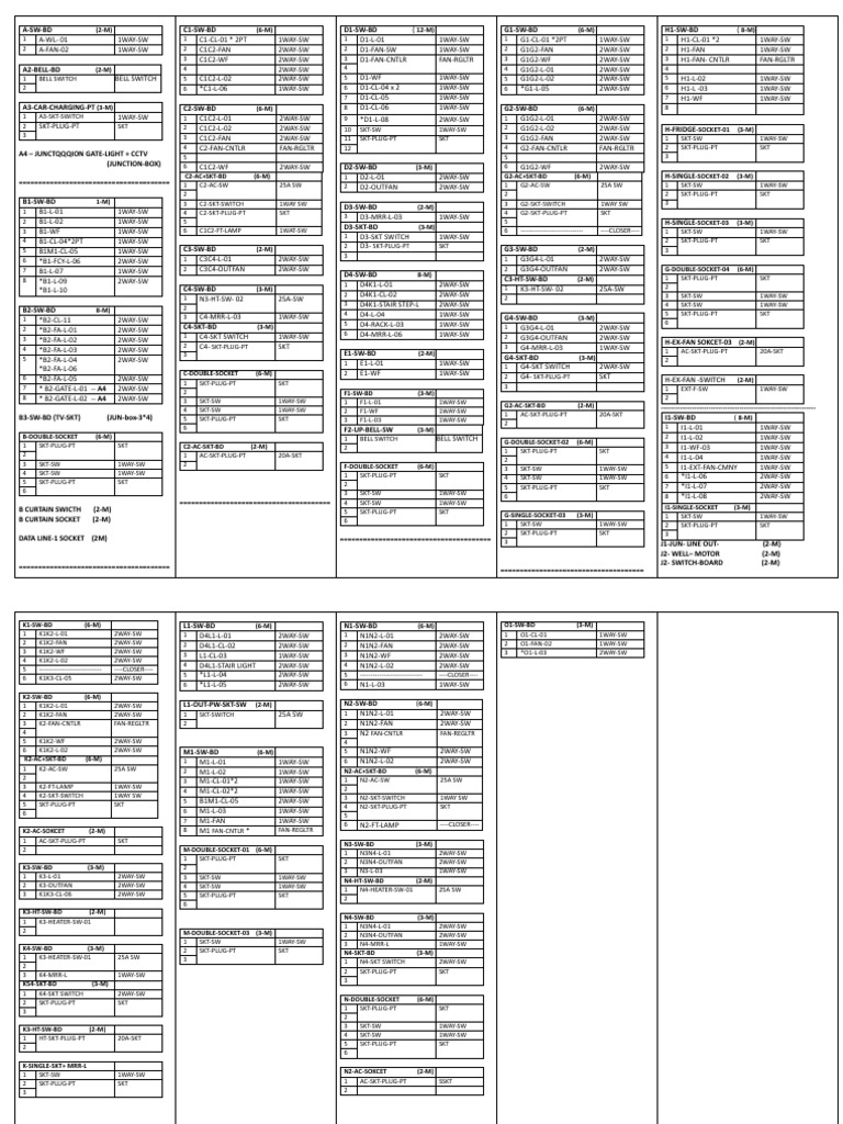 03 Electrical List | PDF | Computers