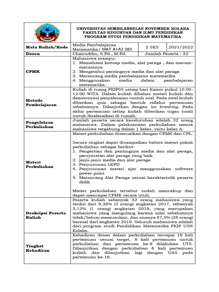 Tugas IV Penyusunan Portofolio Perkuliahan | PDF | Teknologi & Rekayasa
