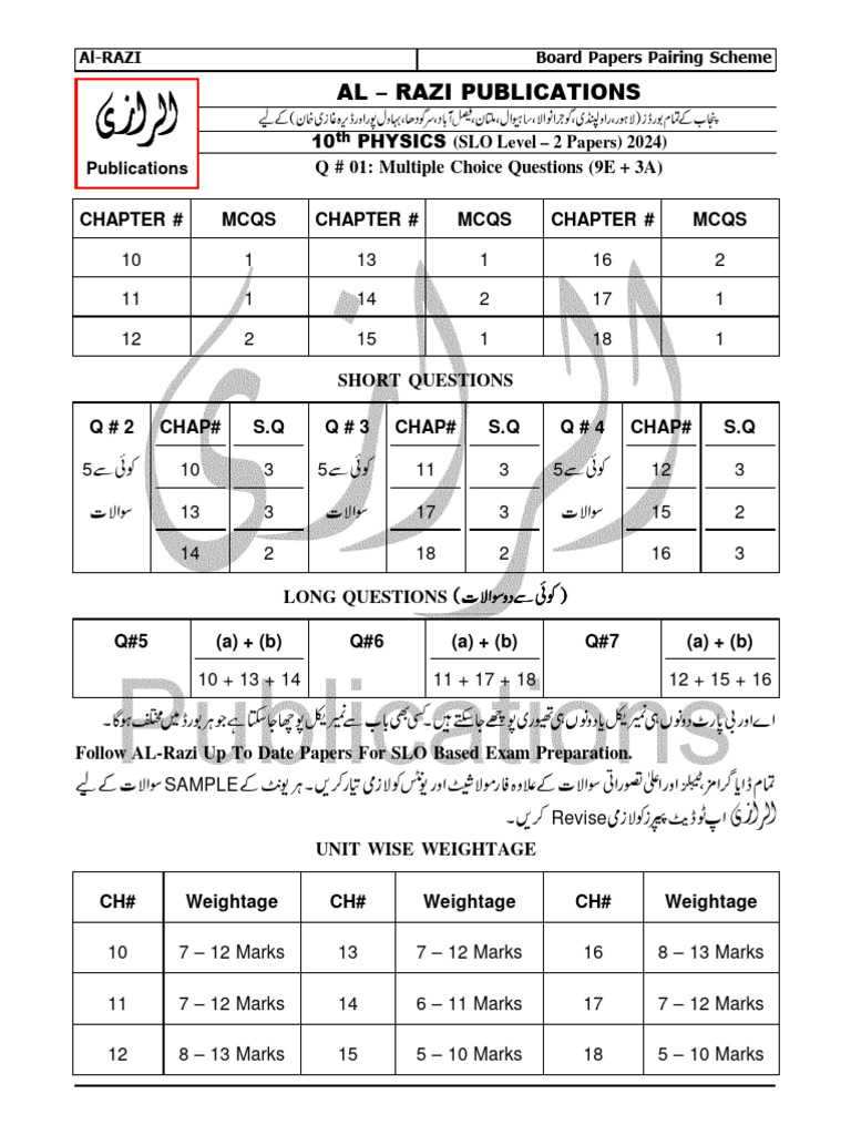 Al-Razi 10th Pairing Scheme | PDF | Evaluation | Observation