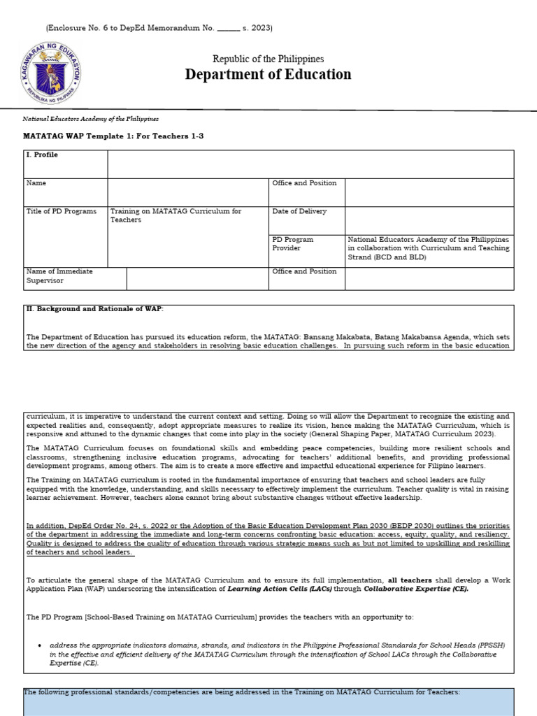 Final - MATATAG WAP Template 1 - For Teachers - SessionNo15 - Leah B ...