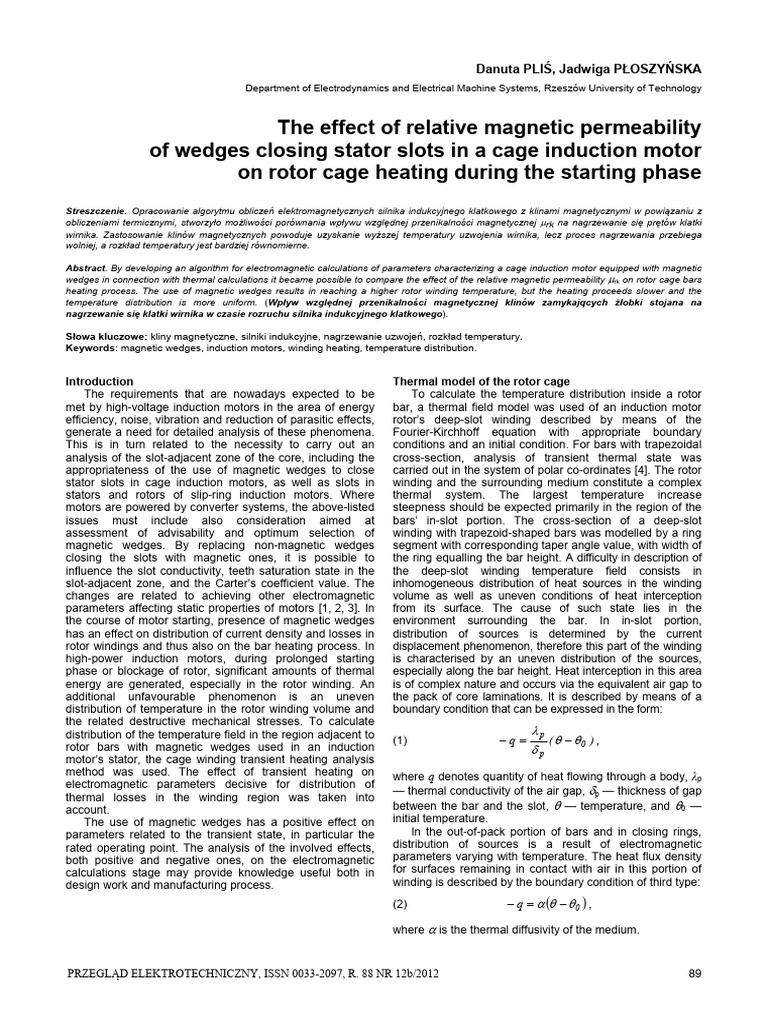 The Effect of Relative Magnetic Permeability of Wedges Closing Stator ...