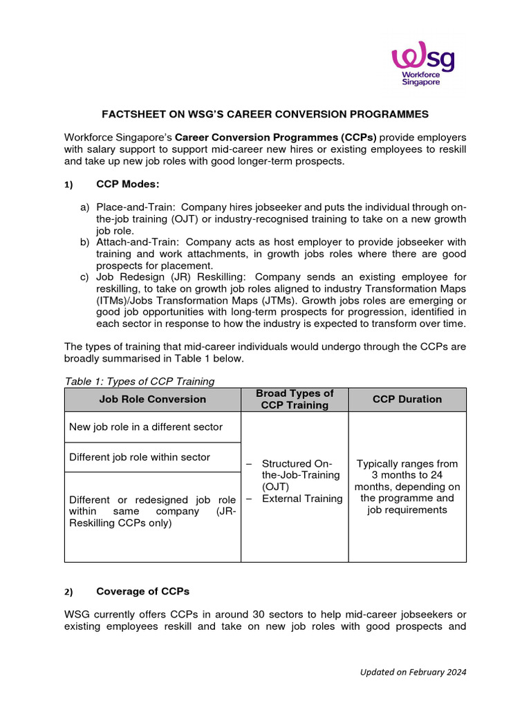 CCP Factsheet Final Feb2024 | PDF | Employment | Small And Medium Sized ...