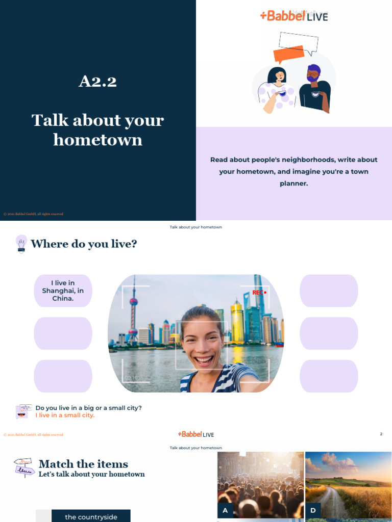 Hometown Conversations for Learners | PDF | Linguistics