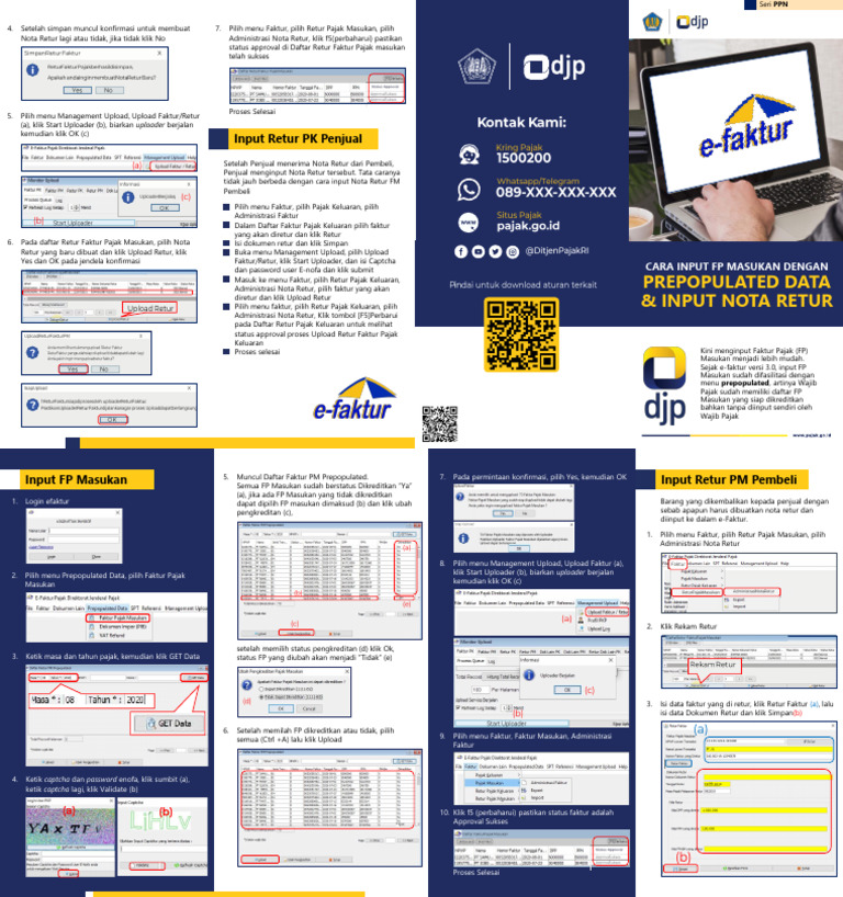 Cara Input Faktur PM DGN Propulated Data & Retur | PDF