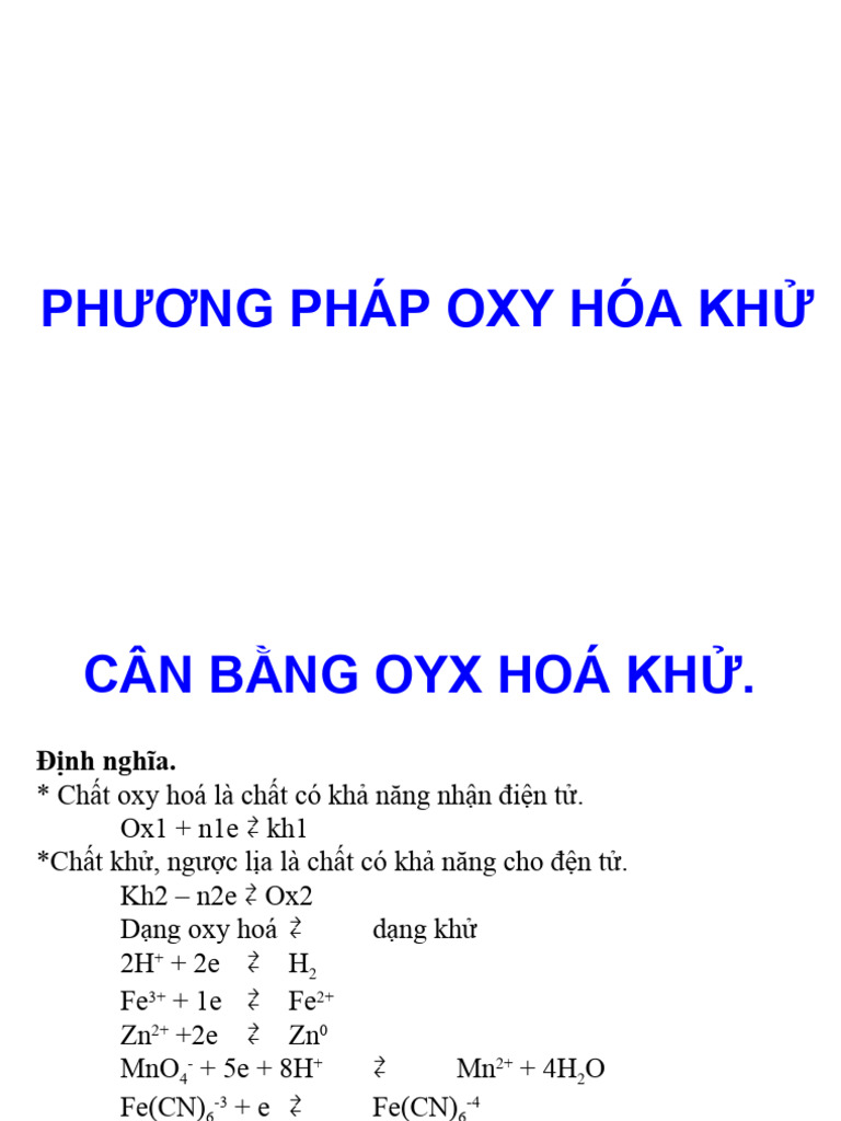 BAI 6 (PP Oxi Hoa Khu) | PDF
