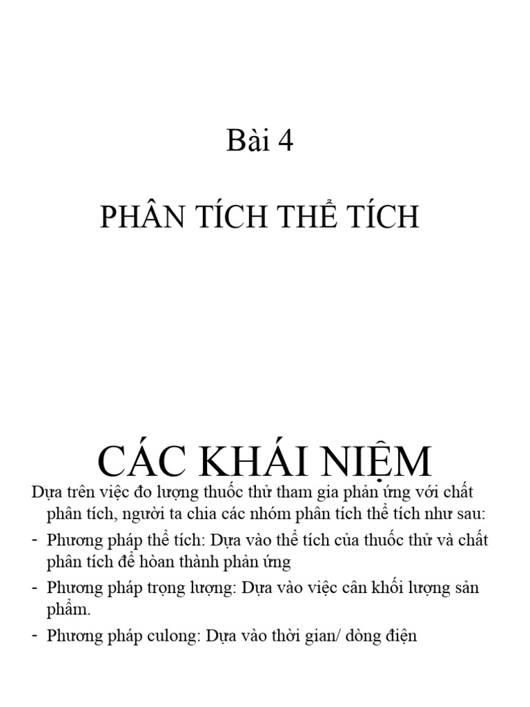 Bai 4 (Phan Tich The Tich) | PDF
