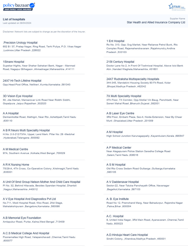 Star_Health broucher | Download Free PDF | Tamil Nadu | Gujarat