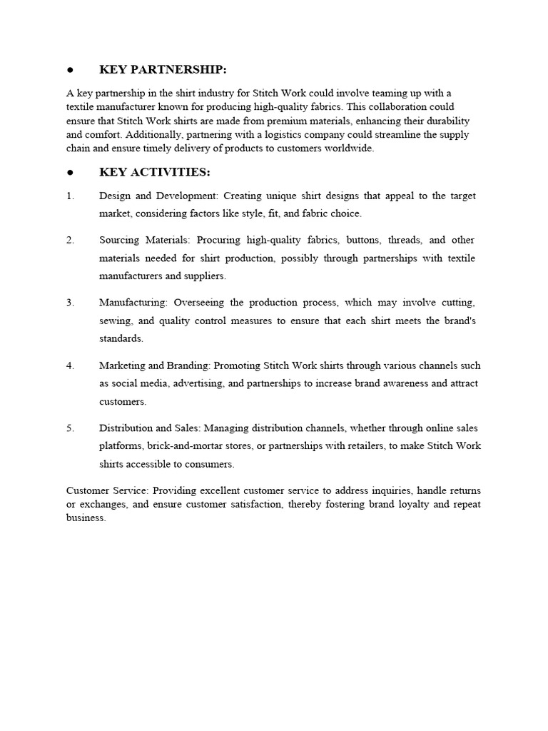 Key Partnership | PDF | Business