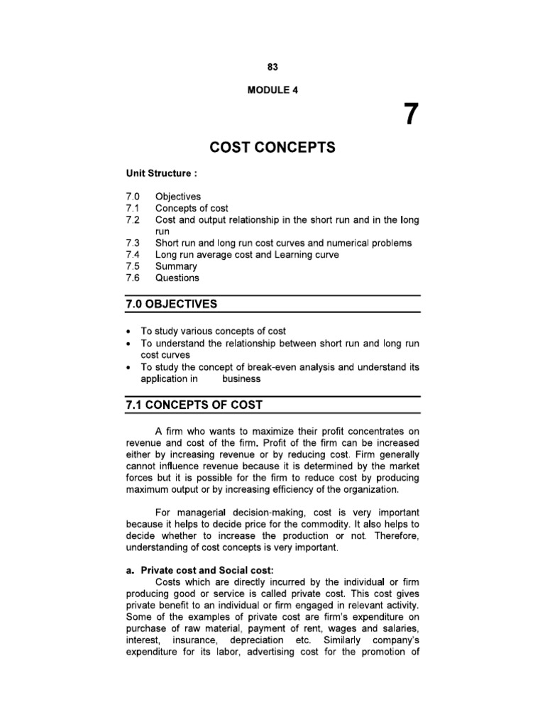 cost analysis | PDF