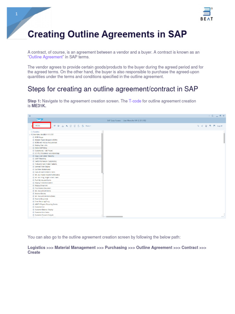 Outline Agreement | PDF | Software | Computing