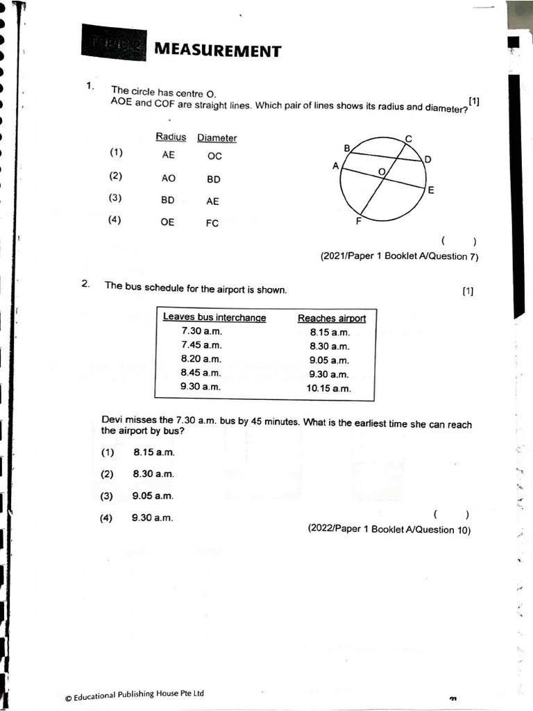 IPSLE Measurement 2021-2023 | PDF