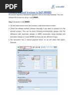 Displaying Invoices in SAP MIR4/MIR6 | PDF | Finance & Money Management