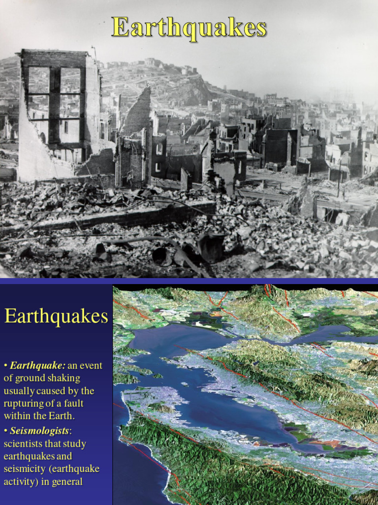 Lec 4,5, & 6 Earthquakes and Seismic Waves | PDF | Earthquakes | Fault (Geology)