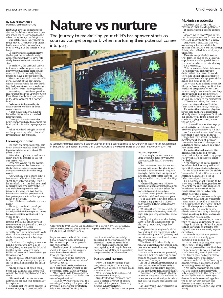 Nature vs Nurture StarHealth | PDF | Brain | Neuron