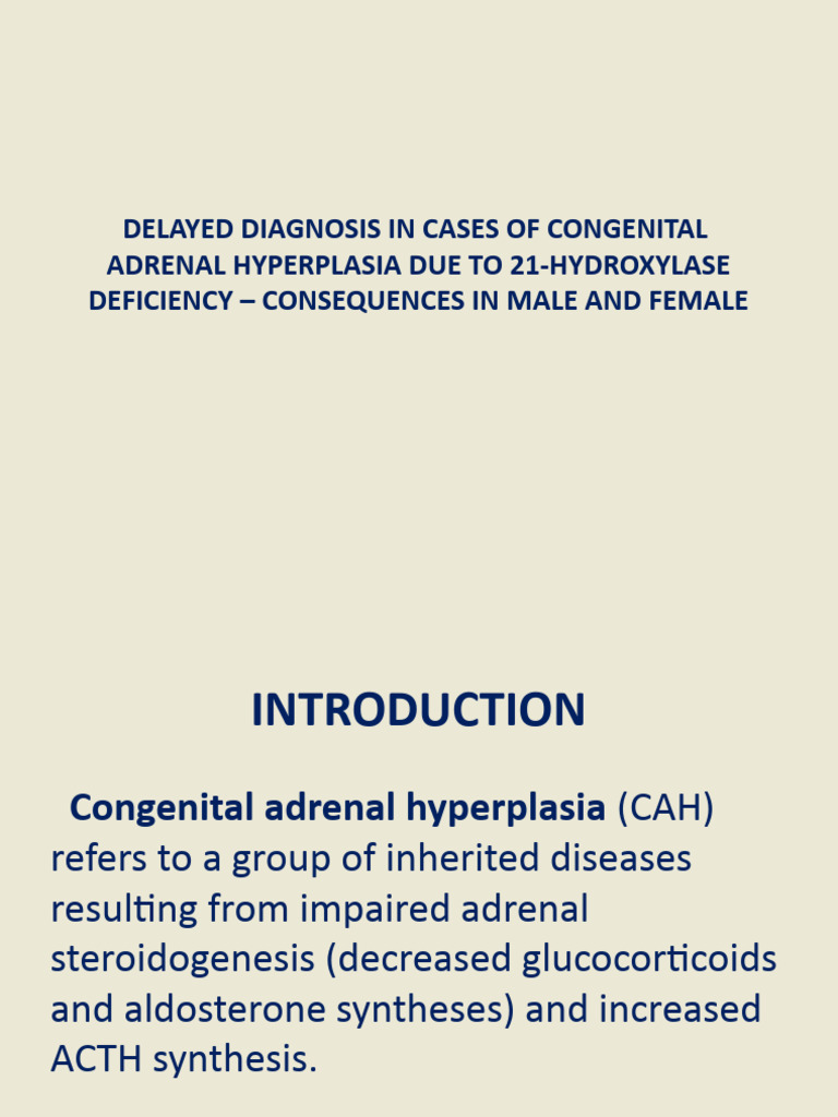 LP 13 CAH | PDF | Adrenal Gland | Endocrine System
