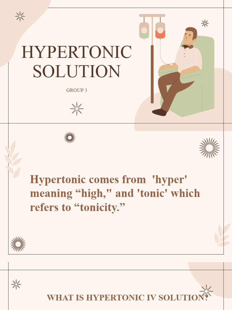 Hypertonic Solution g3 2 | PDF | Intravenous Therapy | Clinical Medicine