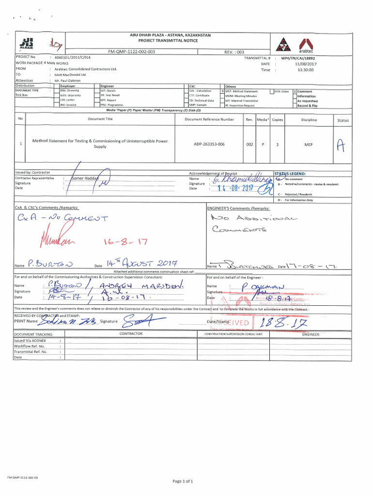 UPS Testing & Commissioning Guide | PDF | Power Inverter | Personal ...