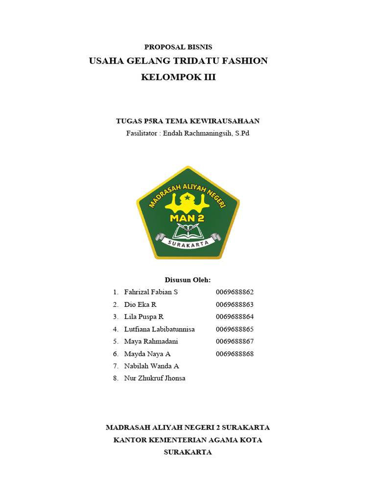 Proposal Projek k3 | PDF