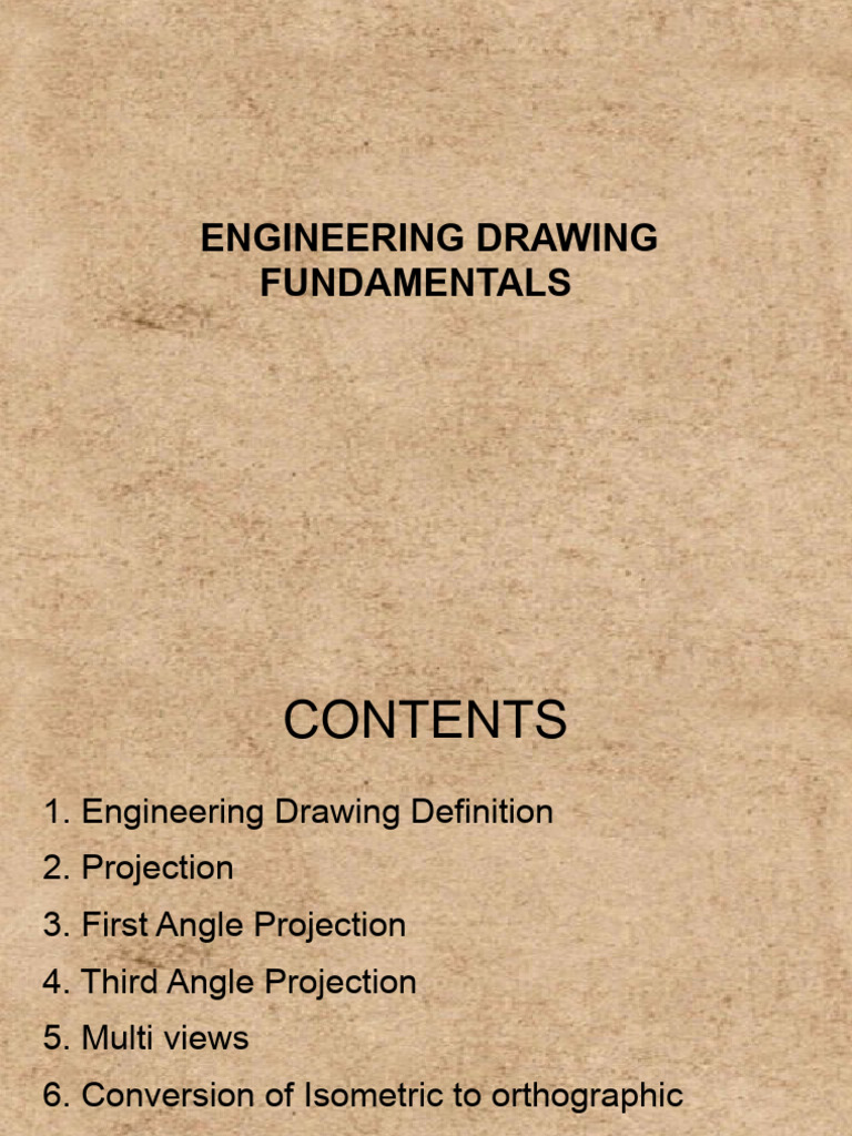 Engineering Drawing Fundamentals Guide | PDF | Classical Geometry ...