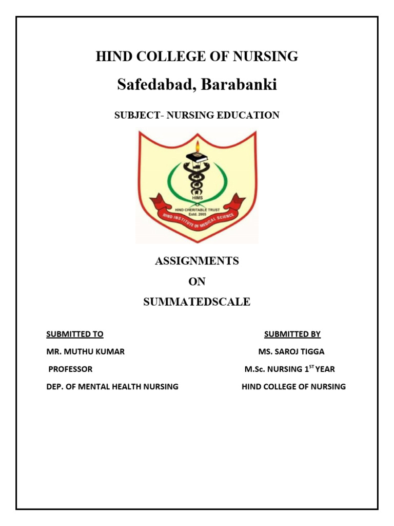 Summated Scale | Download Free PDF | Attitude (Psychology) | Likert Scale