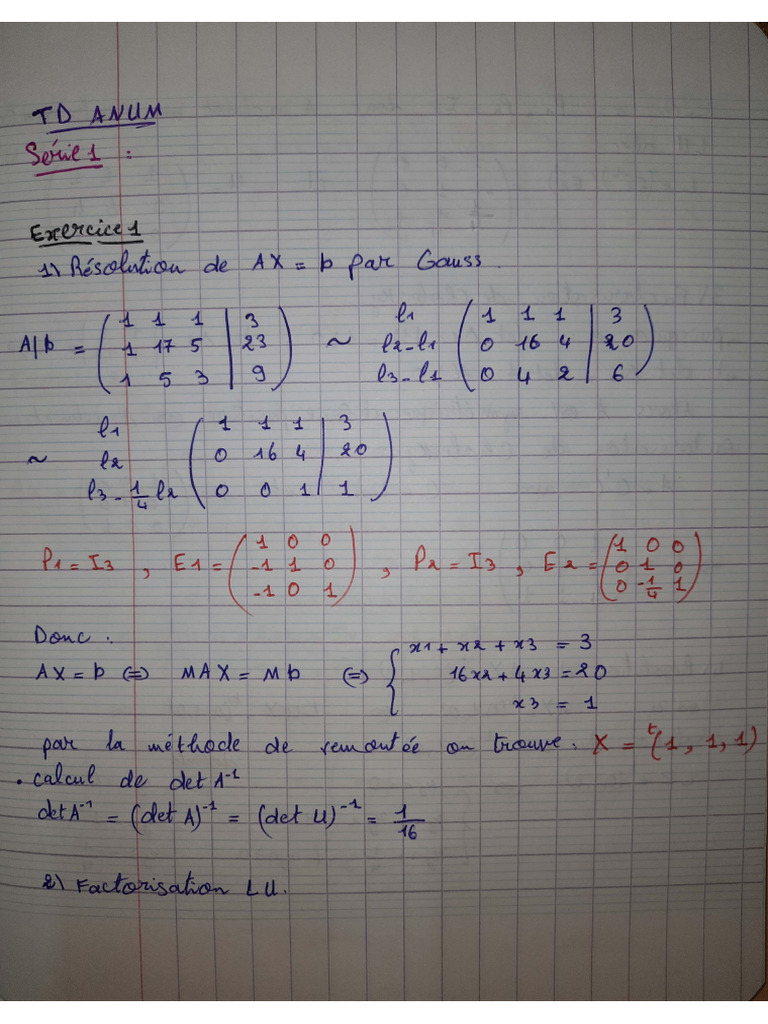 Td1 Exercices 1 - 2 - 3 - 4 | PDF