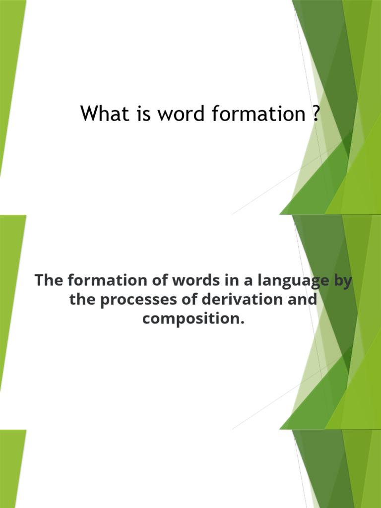 Arrive at Meaning of Words Through Word Formation | PDF | Language Arts ...