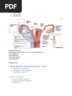 Anatomy of Female Reproductive Ligaments | PDF | Uterus | Ovary