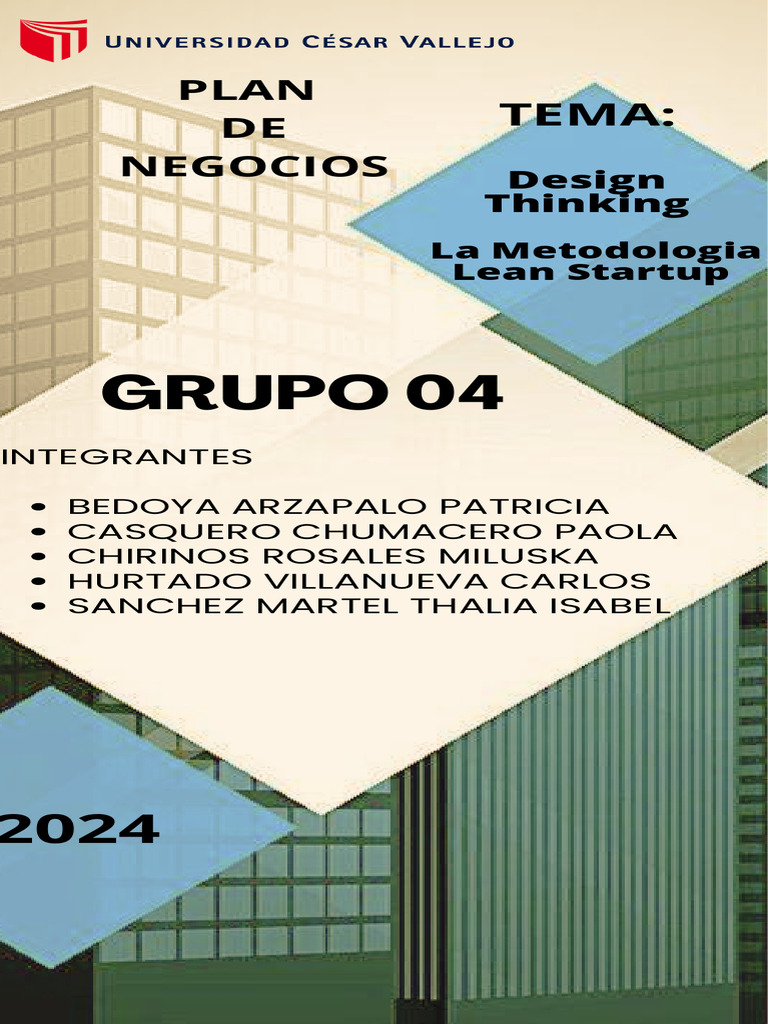 Infografía Metodología Design Thinking - Lean Startup - Grupo 4 | PDF | Lean Startup | El ...