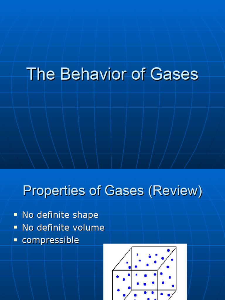 Behavior of Gases Core | PDF | Gases | Temperature