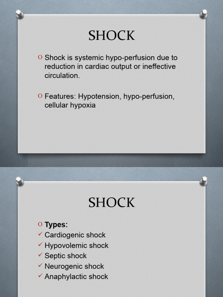 Shock | PDF | Shock (Circulatory) | Thrombus