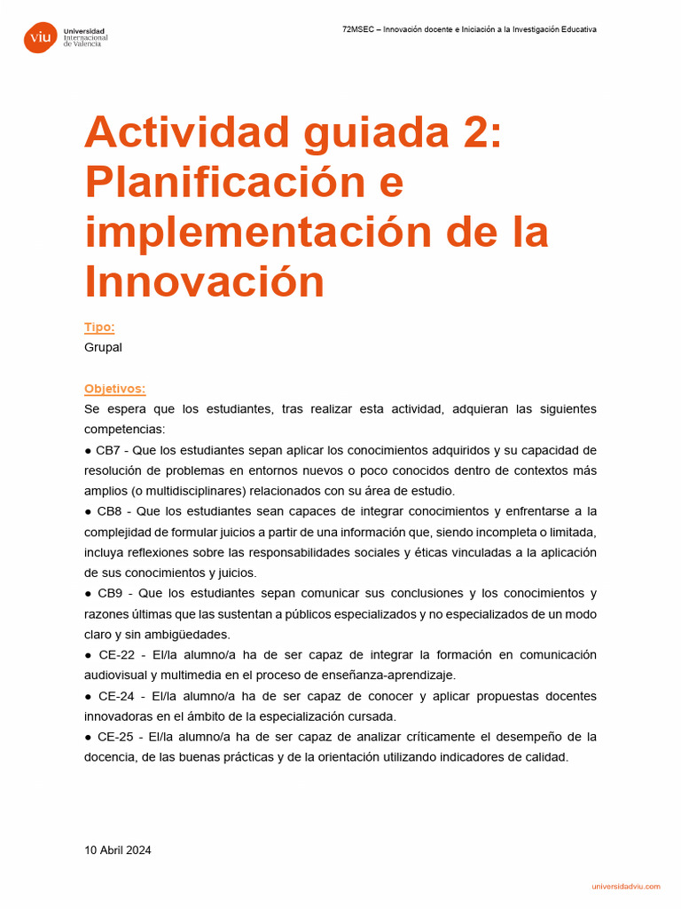 72msec Ag2 | PDF | Maestros | Innovación