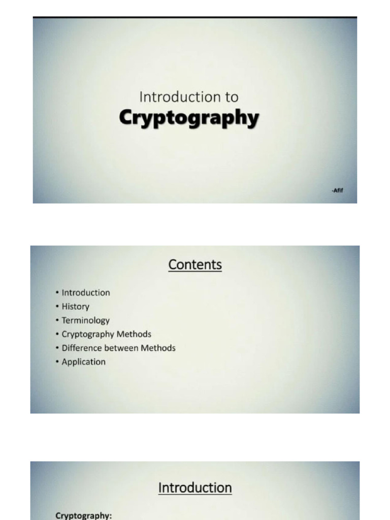 Cryptography | PDF