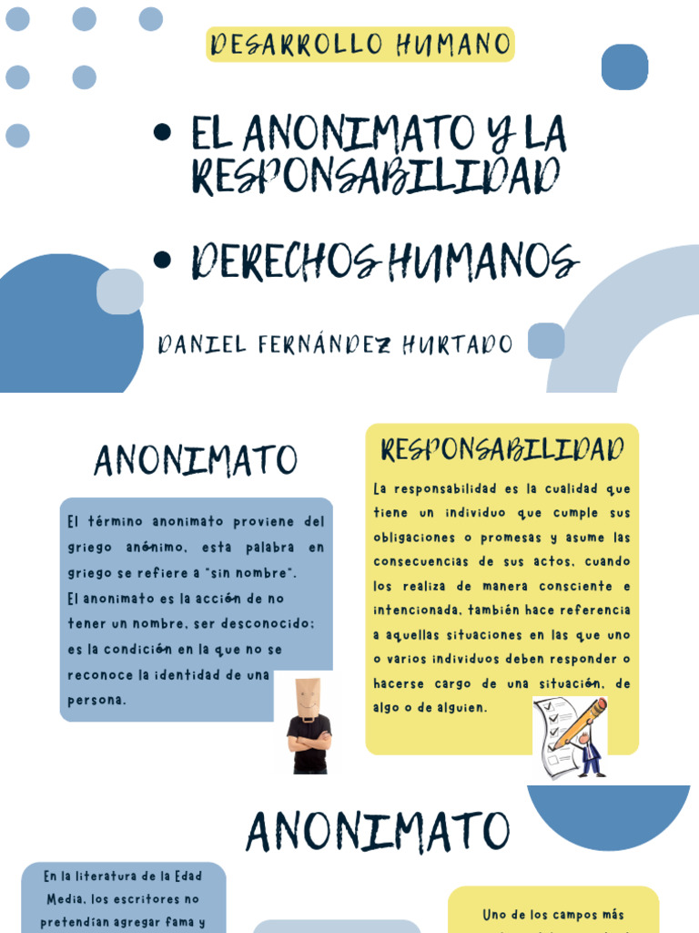 Anonimato y Responsabilidad en Derechos Humanos | PDF | Anonimato ...