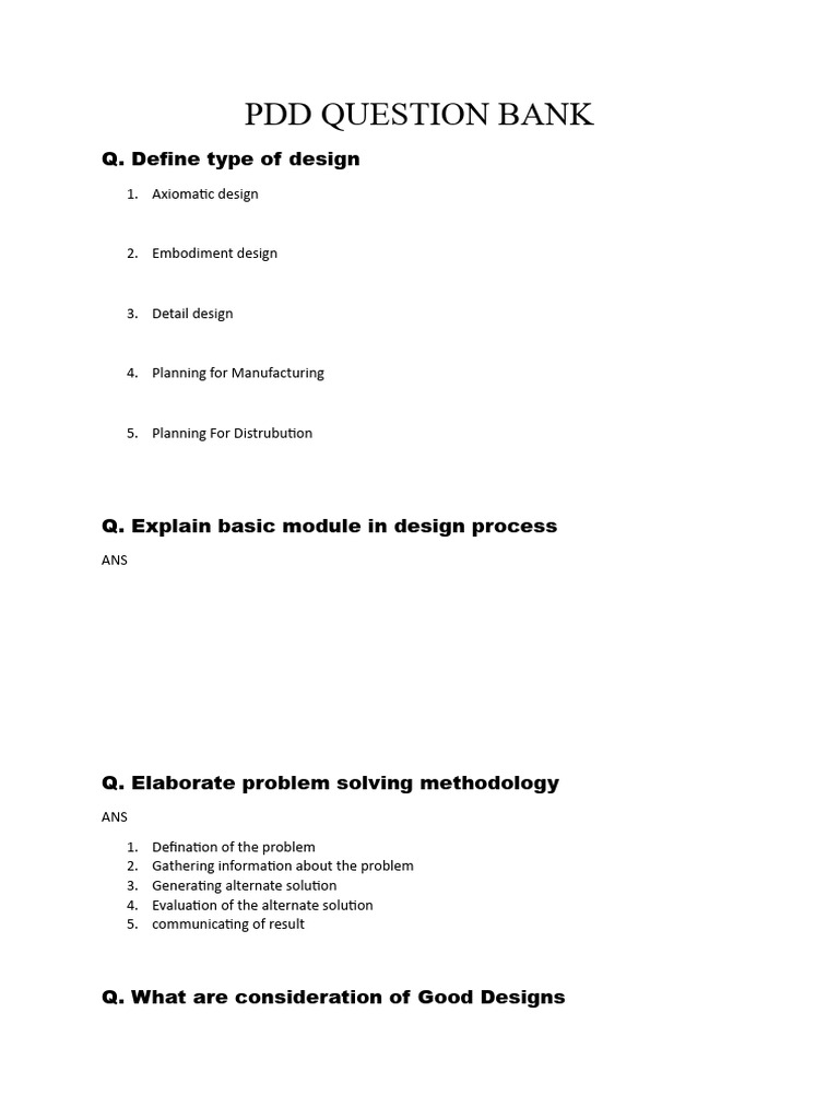 PDD Notes | PDF | Engineering Design Process | Focus Group PDD Notes | PDF | Engineering Design Process | Focus Group