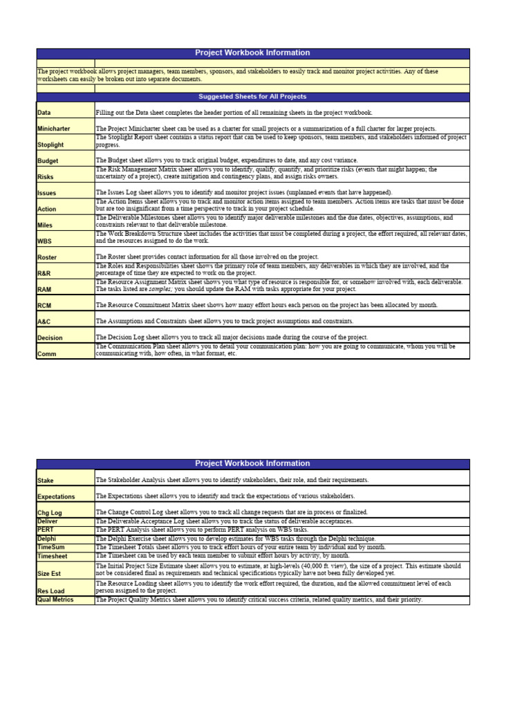 Templete Project Plan | PDF | Business