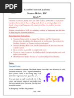 Class 6 Holiday Homework Guide | PDF | Leaf | Mathematics