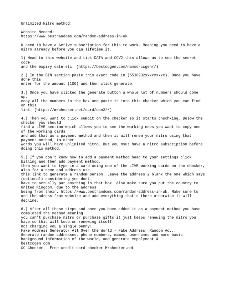 Unlimited_Nitro_Method_1_1 | PDF