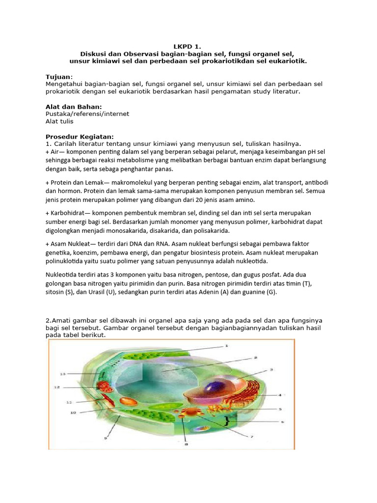 LKPD 1 - Biologi - XI Ipa 5 | PDF