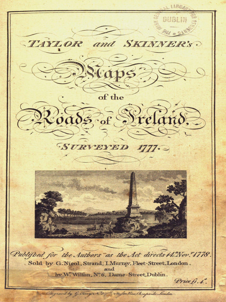 Taylor and Skinner Maps of The Roads of Ireland Surveyed in 1777 | PDF