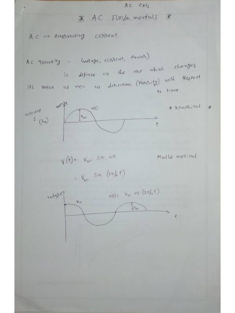 AC Fundamental, Definitions | PDF