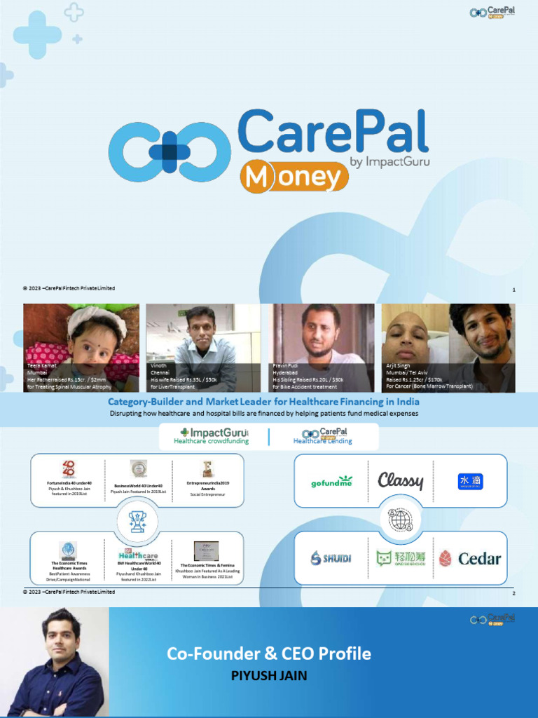 Business Proposal - CarePal Money New | Download Free PDF | Hospital | Surgery