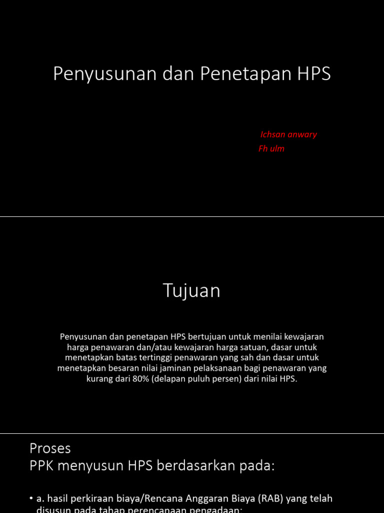 Penyusunan Hps | PDF | Bisnis | Komputer