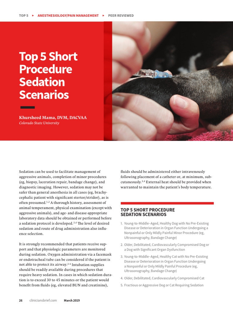 Top 5 Short Procedure Sedation Scenarios | PDF | Opioid | Analgesic