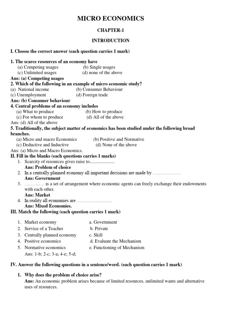 Class 12 Economics Chapter 1 | PDF | Market (Economics) | Economic System