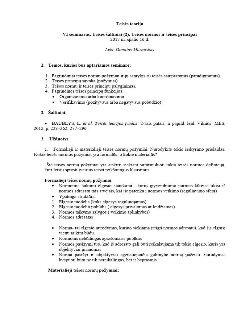 TT VI Seminaras Final | PDF
