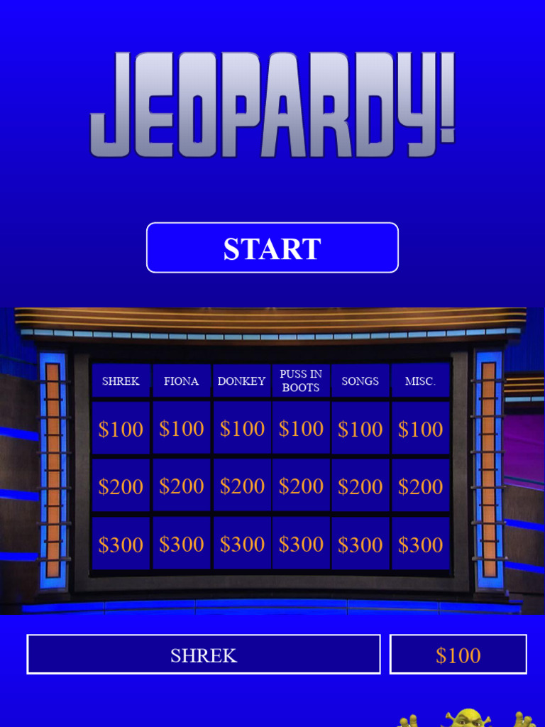 Jeopardy SHREK | PDF